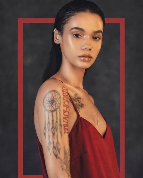 Picture Of Indya Marie Nara Smith Tattoo Amina Blue Tattoo Redbone