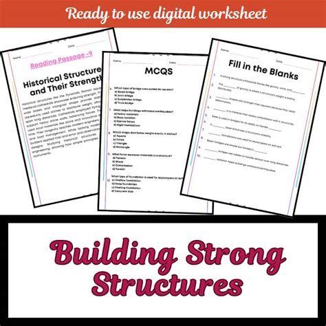 Building Strong Structures Comprehension With Hands On Activities
