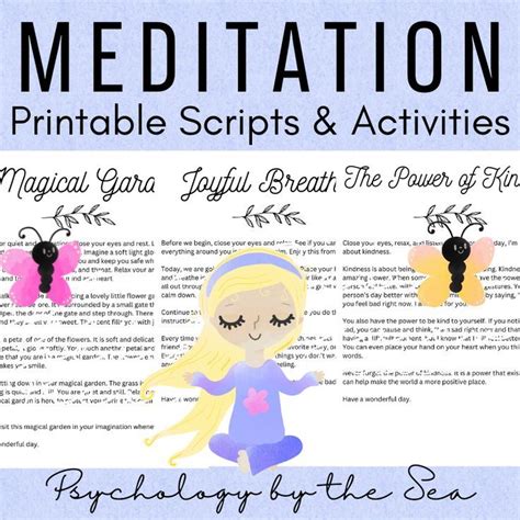 Mindfulness Meditation Scripts And Writing And Drawing Reflection