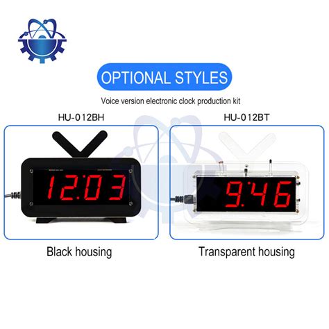 Diy Kit Electronic Clock Led Microcontroller Kit Digital Clock Time