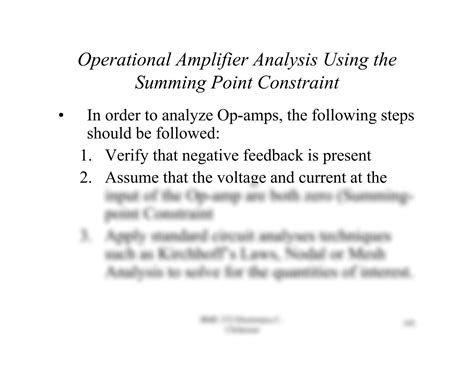 Solution Operational Amplifier Notes Studypool