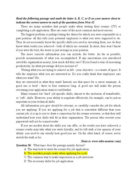 Read The Following Passage And Mark The Letter A Pdf Radioactive