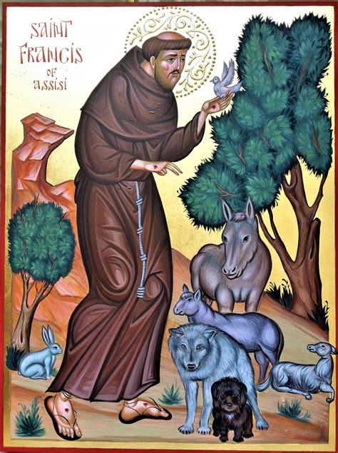Saint Francis Of Assisi Icon By Georgi Chimev Orthodox Icons St