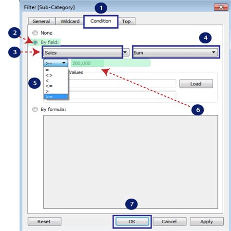 Tableau Condition Filters Tpoint Tech
