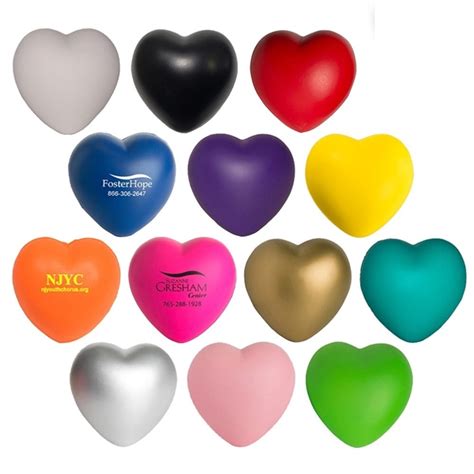 Custom Heart Squeezies Stress Ball Promotional Stress Relievers