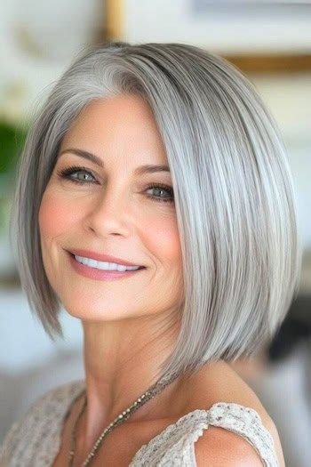 Chw8682 Pinterest Pin These 40 Gray Bob Hairstyles For Older Women