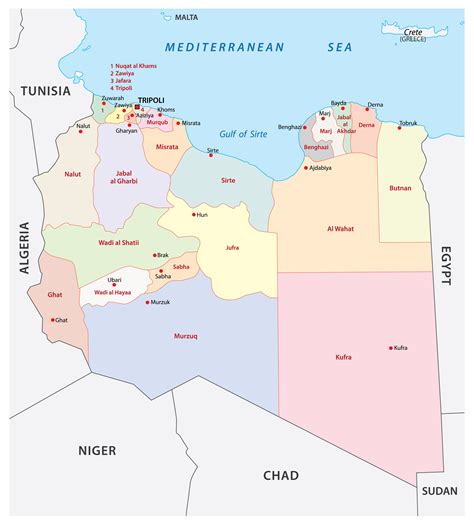 Tripoli Africa Map Tripoli Libya Free Stock Vectors