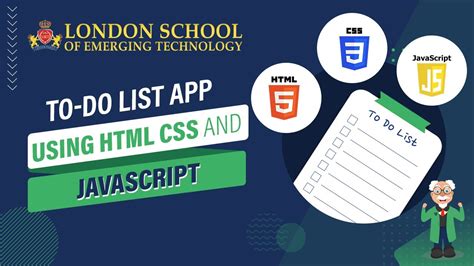 To Do List App Using Html Css And Javascript Javascript Task App