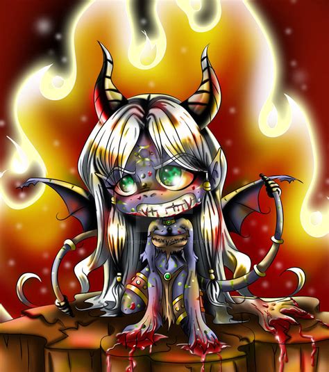 Demon Chibi By Hyperenityarts On Deviantart