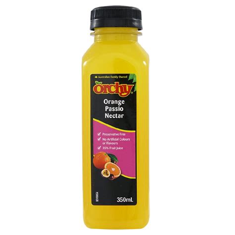 Orchy Juice Orange Passio Nectar 350mls 10pk Coast 2 Coast