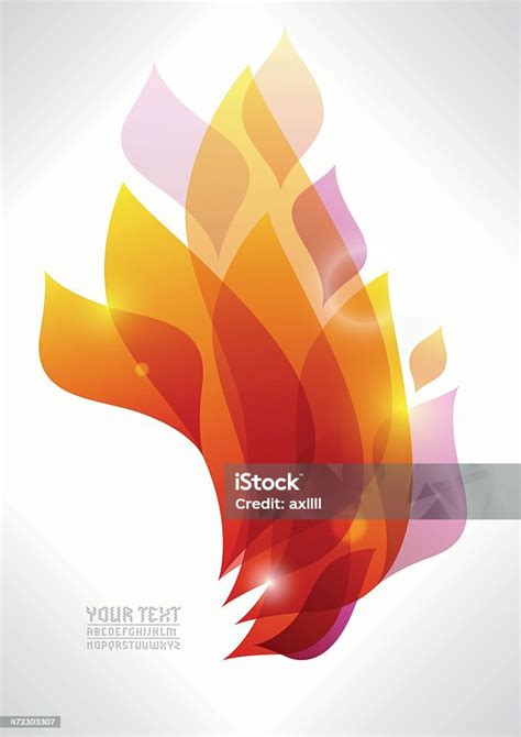 Abstract Fire Background Stock Illustration Download Image Now