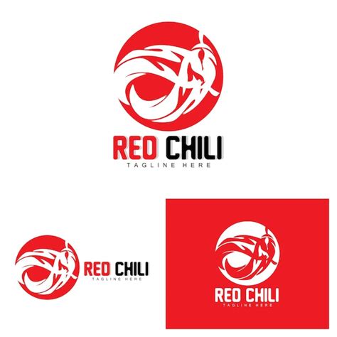 Premium Vector Red Chili Logo Hot Chili Peppers Vector Chili Garden