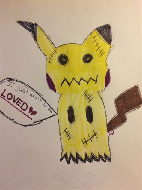 Mimic Pikachu Sketches Pokemon Artwork