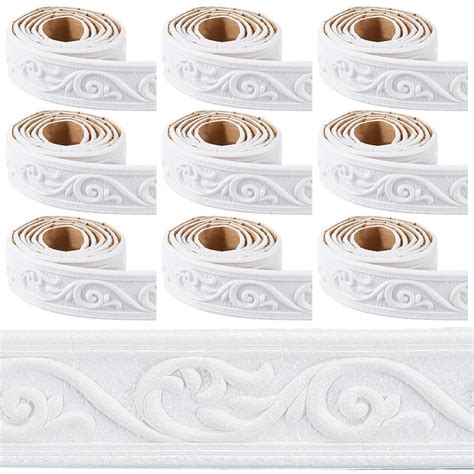 9 Rolls 66 4ft Long White Molding Wall Trim Vintage Wallpaper Border