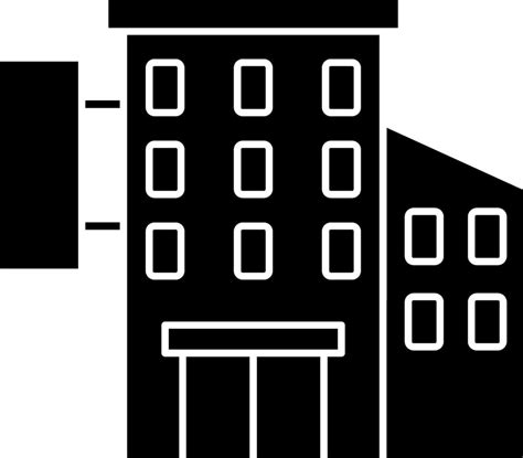Office Building Icon Black And White
