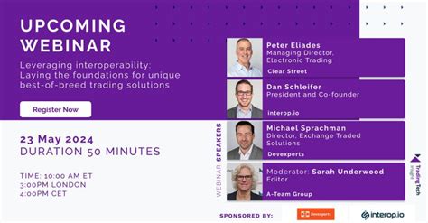 Interoperability Trading Workflows Dataconsistency Userinterfaces… Tradingtech Insight
