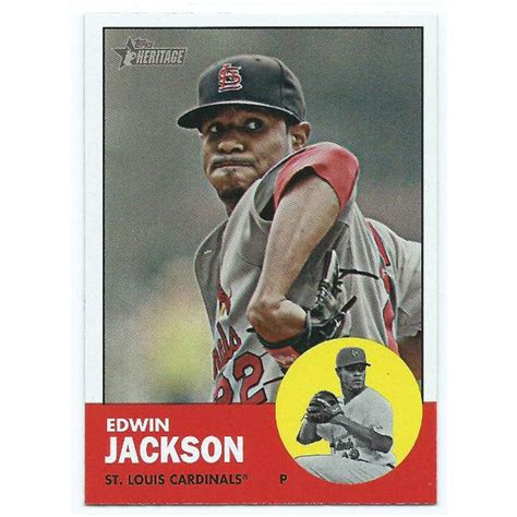 2012 Topps Heritage 22 Edwin Jackson On Ebid United States 159989007
