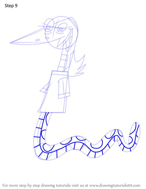 How To Draw Slips Python From The Grim Adventures Of Billy And Mandy The