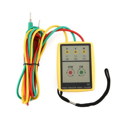 Portable 3 Phase Sequence Meter Multimeter Presenc Vicedeal