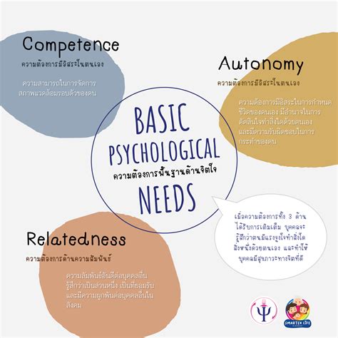 Basic Psychological Needs ความต้องการพื้นฐานด้านจิตใจ คณะจิตวิทยา จุฬาลงกรณ์มหาวิทยาลัย