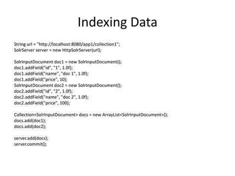 Introduction Apache Solr 44 Ppt