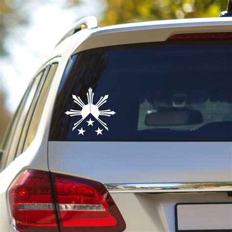 Philippines Sun Star Decal Filipino Flag Sticker Pinoy Strong Etsy