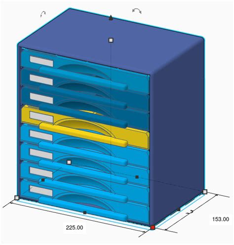 Drawer Stack 8 Drawer Screw Organizer With Labels By S1ugh34d Download Free Stl Model