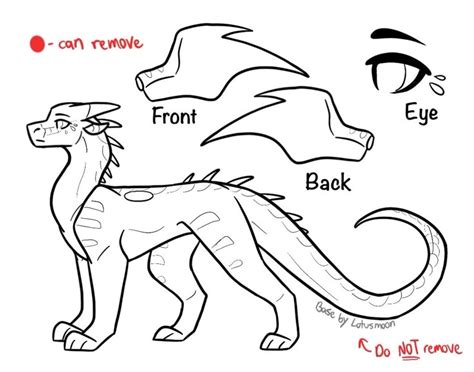 Nightwing Base Wings Of Fire Dragons Wings Of Fire Fire Drawing