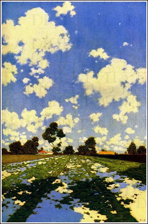 Maxfield Parrish Landscape Vintage Illustration Art Print Digital