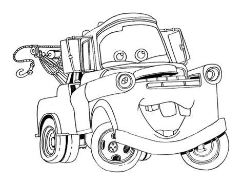 Mater And Lightning Mcqueen Coloring Pages