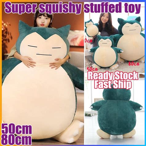 Ready Stock Cm Snorlax Human Size Snorlax Stuffed Toy Snorlax Human Size Snorlax Pokemon