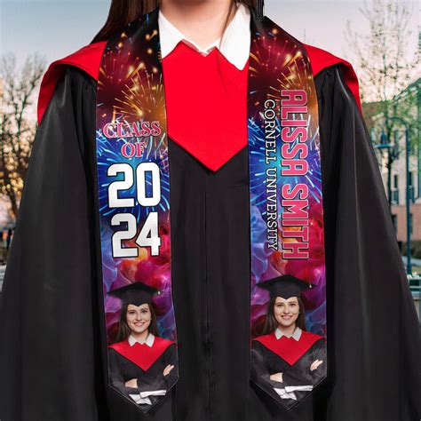 Congratulation Graduation Stole Personalized Photo Graduation Stole