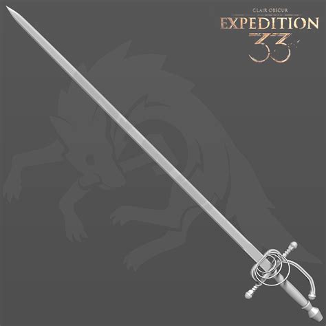 🗡️ Maellum Maelle Sword Clair Obscur Expedition 33 Rapier 3d Model For