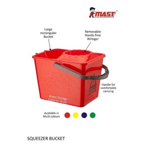 Plastic Mast Mop Squeezer Bucket Grade Virgin Size Big At ₹ 550
