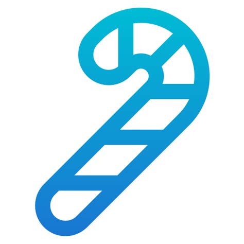 Candy Cane Generic Gradient Outline Icon
