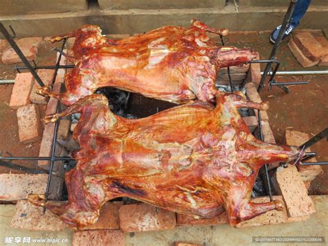 烤全羊摄影图传统美食餐饮美食摄影图库昵图网