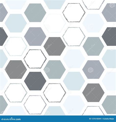 Vector Neutral Geometric Seamless Pattern Background Stock Vector