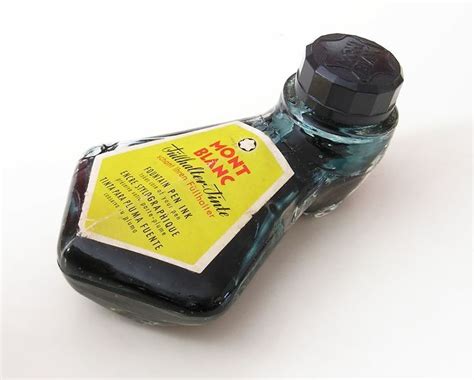 Vintage Montblanc Ink Bottle Dolma Kalem Mürekkep Kalem