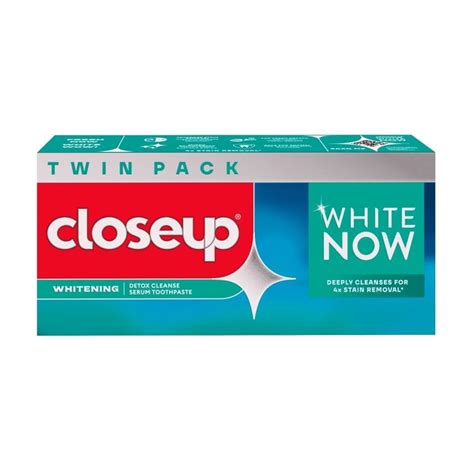 Close Up Closeup White Now Detox Cleanse Serum Toothpaste Twin Pack