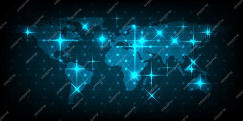 Premium Vector Abstract Of World Map Network Concept Of Global Business