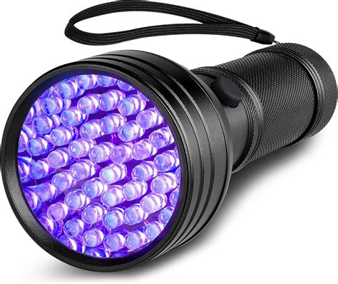 Folksmate 1 Pack Uv Flashlight Black Light Searchlights 51 Led 395nm Ultraviolet Flashlight