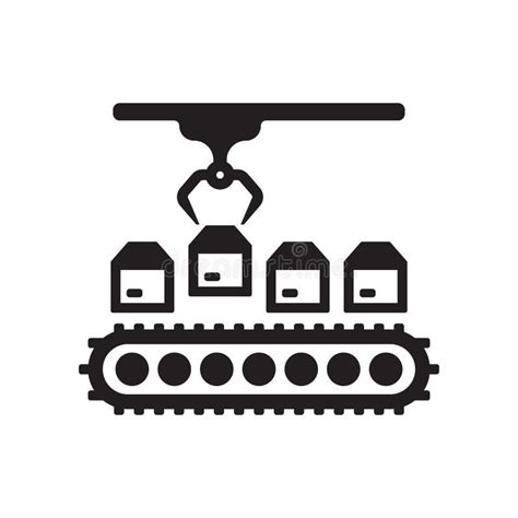 Assembly Line Icon Trendy Assembly Line Logo Concept On White B Stock