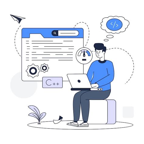 premium vector an illustration of web testing outline vector