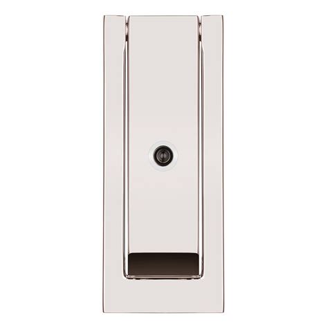 Estate Door Accessories Collection Modern Rectangular Door Knocker With Scope In Lifetime Pvd