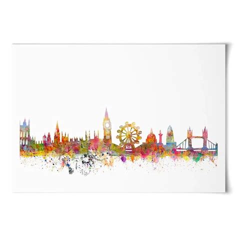 Pretty London Skyline Art Print