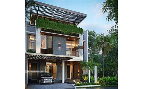 Mrs Ccp 1546 Modern House 2 Floors Design Kuningan Jawa Barat