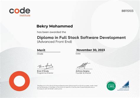 Fullstackdeveloper Softwaredevelopment Codeinstitutegraduate Bekry