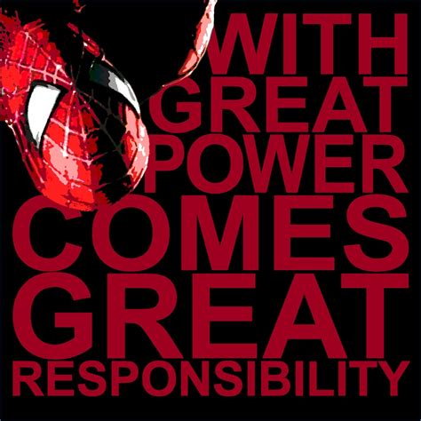 With Great Power Comes Great Responsibility Etsy