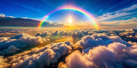 Witness The Magic Of Rainbow Clouds Aerial Photography Captures