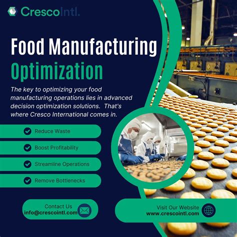 Operationsoptimization Optimization Foodmanufacturing